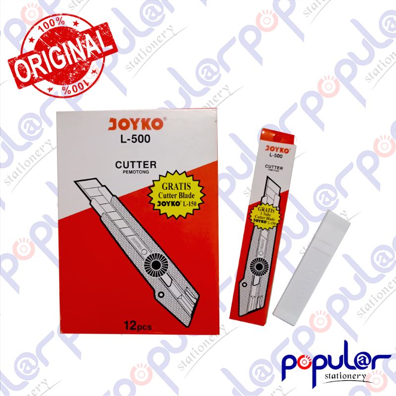 Jual Cutter Joyko L 500 Free Reffil | Shopee Indonesia