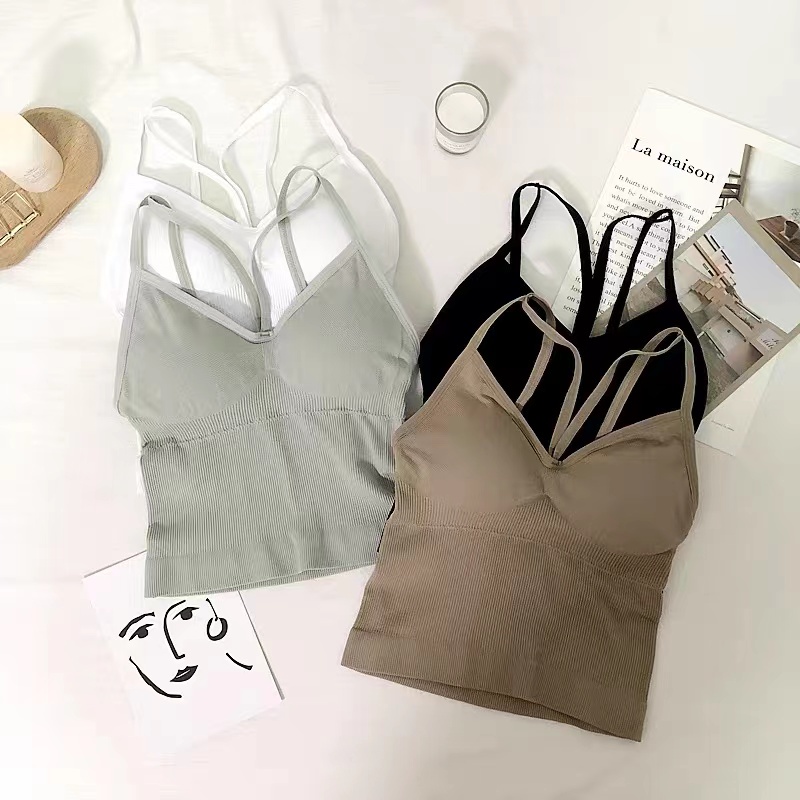 Jual miss Tank Top Bra Pakaian Dalaman Wanita TankTop Panjang dengan ...
