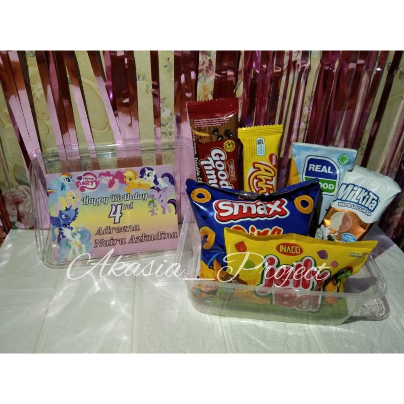 Jual Paket snack ulang tahun anak/box ultah anak/paket ulang tahun ...