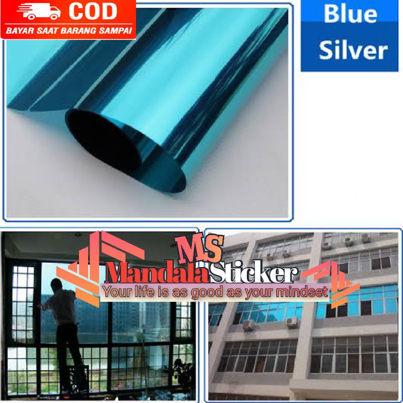 Jual KACA FILM ONE WAY BLUE /BIRU PENOLAK PANAS UNTUK KACA/JENDELA ...
