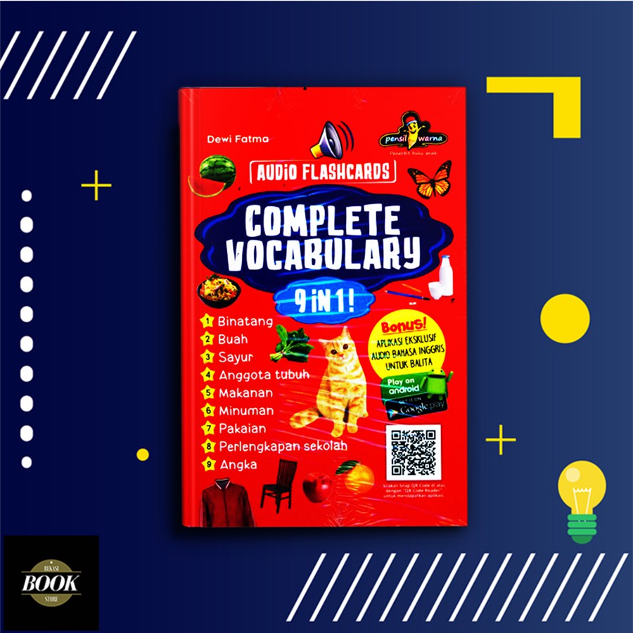Jual NEW BRAIN BOOSTER FLASHCARDS - COMPLETE VOCABULARY 9 IN 1 (AUDIO ...