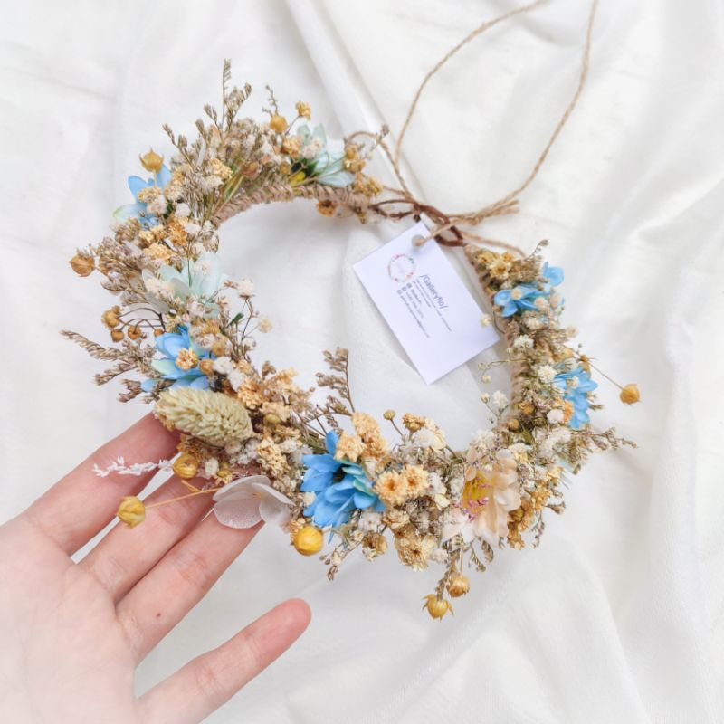 Jual Ocean Blue Flower Crown | Shopee Indonesia
