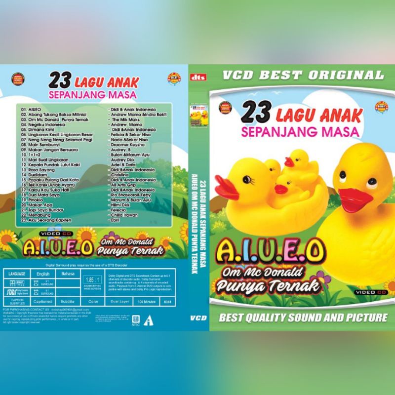 Jual Kaset Vcd Lagu Anak Sepanjang Masa | Shopee Indonesia