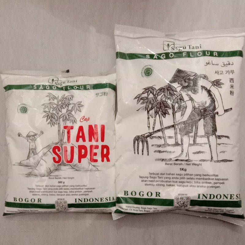 Jual Tepung Sagu Cap Tani 500gr & 1kg | Shopee Indonesia