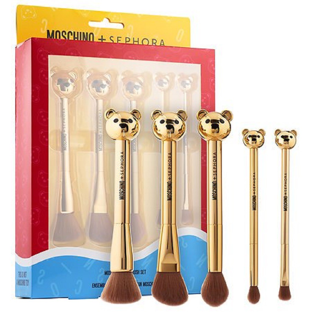 Jual MOSCHINO + SEPHORA Bear Brush Set LIMITED EDITION (100% ORIGINAL ...