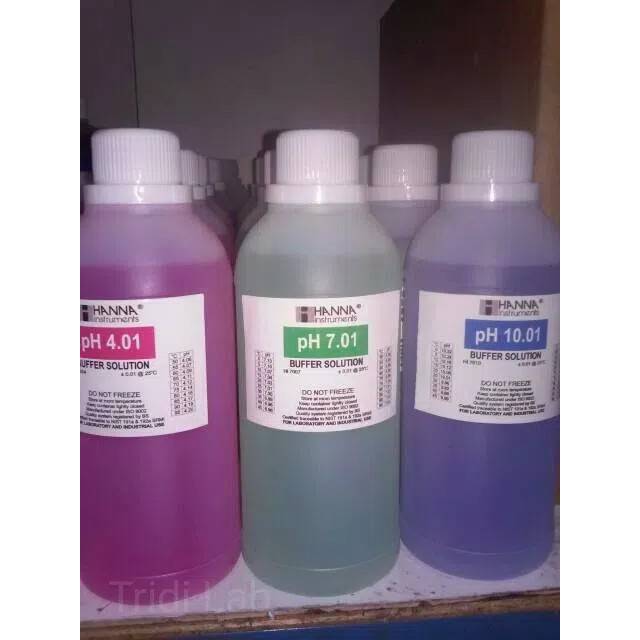 Jual Paket HANNA buffer solution pH 4/pH7/pH10 isi 500 ml | Shopee Indonesia