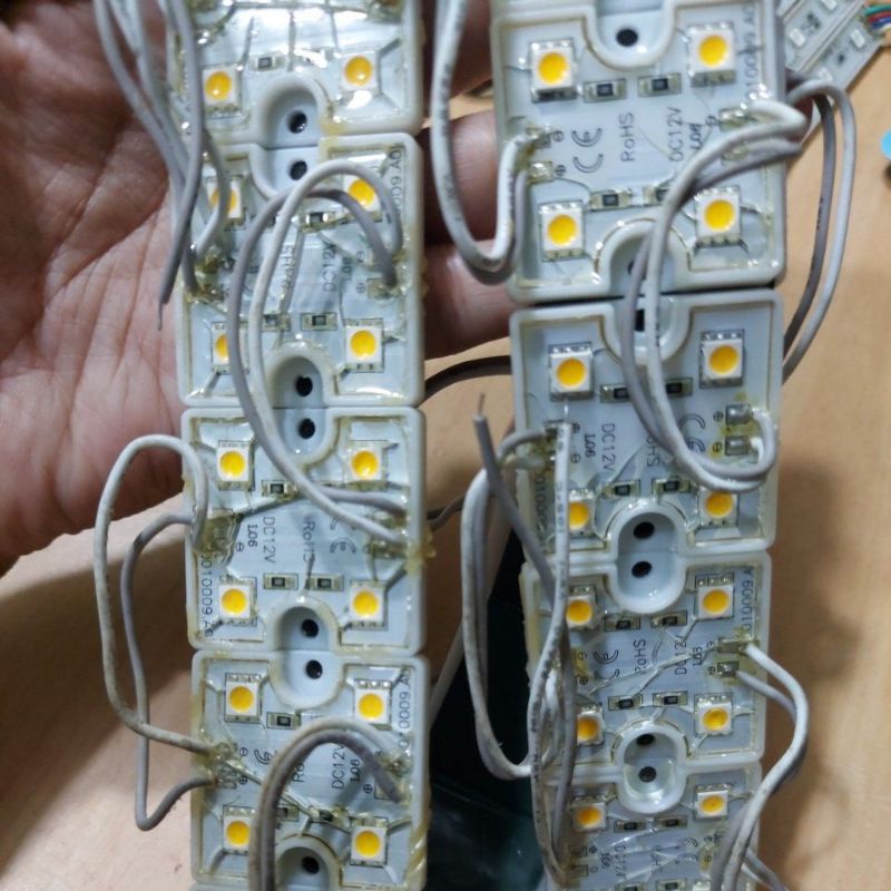 Jual Modul led 4 mata kotak 12v kuning | Shopee Indonesia