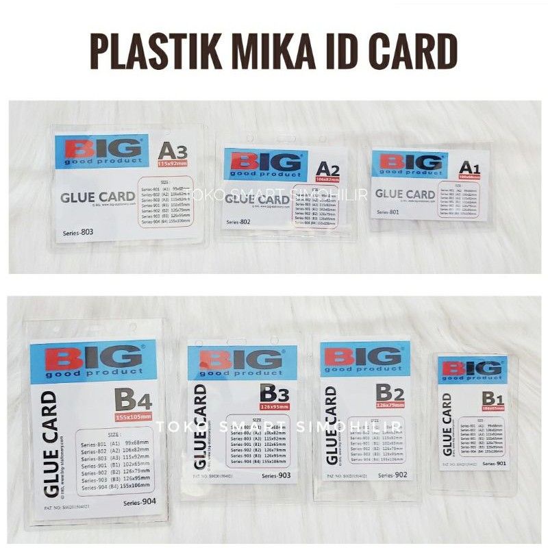 Jual PLASTIK MIKA ID CARD/KEPLEK MIKA/ID CARD MIKA | Shopee Indonesia