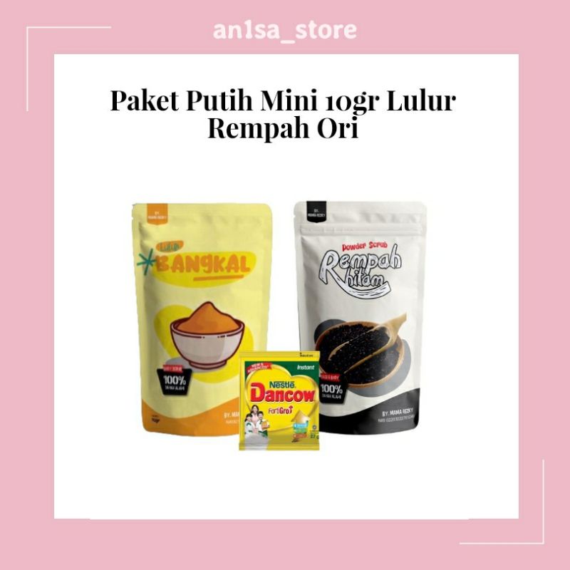 Jual Paket Putih Lulur Rempah Kayu Bangkal By Mama Rezky | Shopee Indonesia