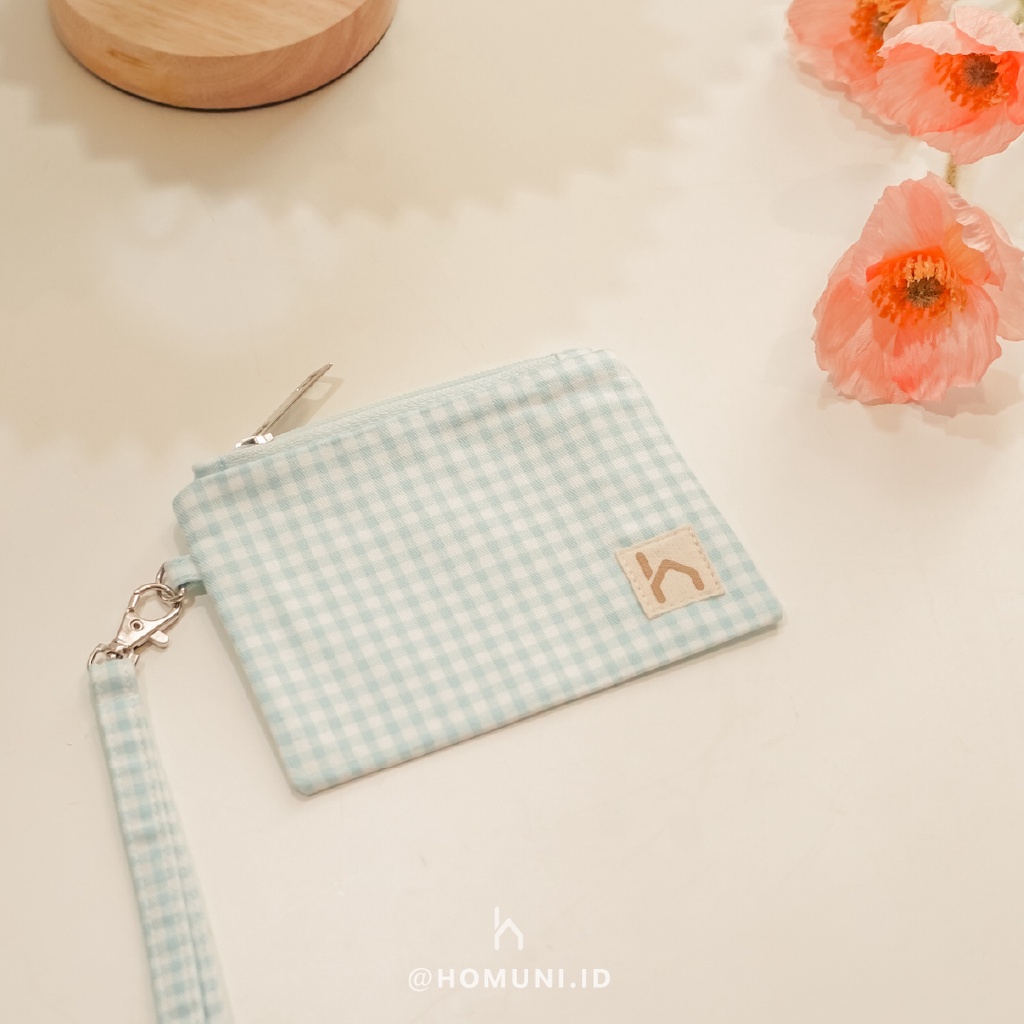 Jual Dompet Kecil Motif Kain Kotak-Kotak Gingham Aesthetic Korea/ Mini ...