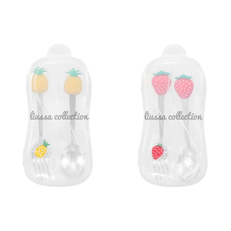 Jual Alat Makan Miniso - Fork & Spoon Set | Shopee Indonesia