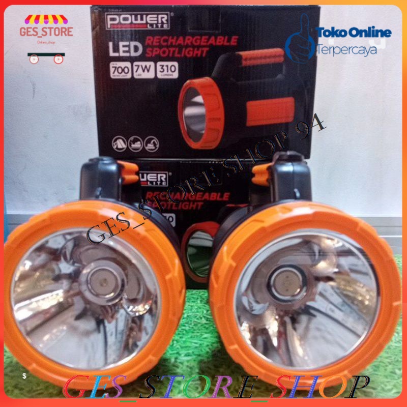 Jual Powerlite Senter LED Rechargeable 7 Watt / Spotlight LED | Shopee Indonesia