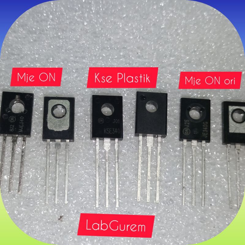 Jual TRANSISTOR MJE KSE JE 340 ATAU 350 ORIGINAL BIJIAN DAN SET ...
