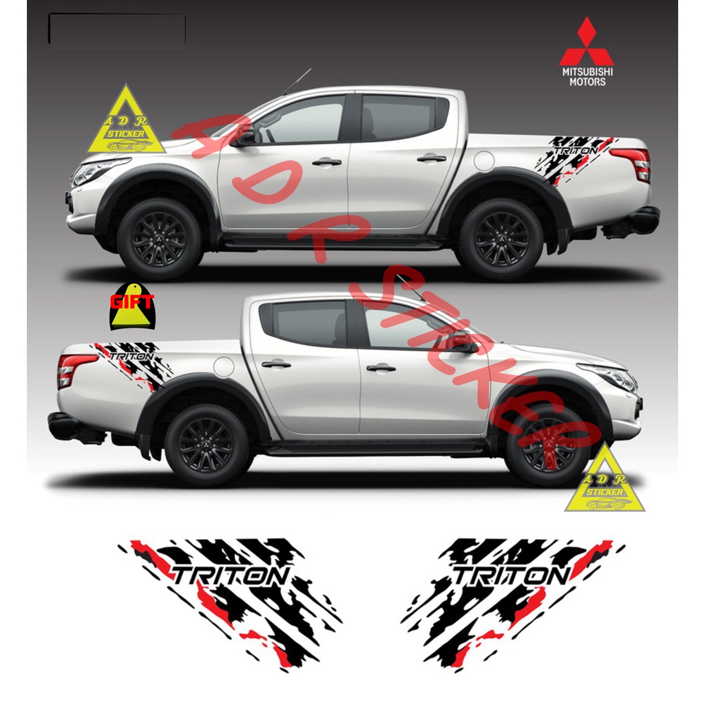 Jual STICKER STIKWE MOBIL TRITON STICKER STRIPING LIST BODY BAK ...