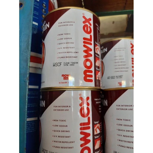 Jual Politur Kayu / Cat Pelapis Kayu Mowilex Waterbased Woodstain ...
