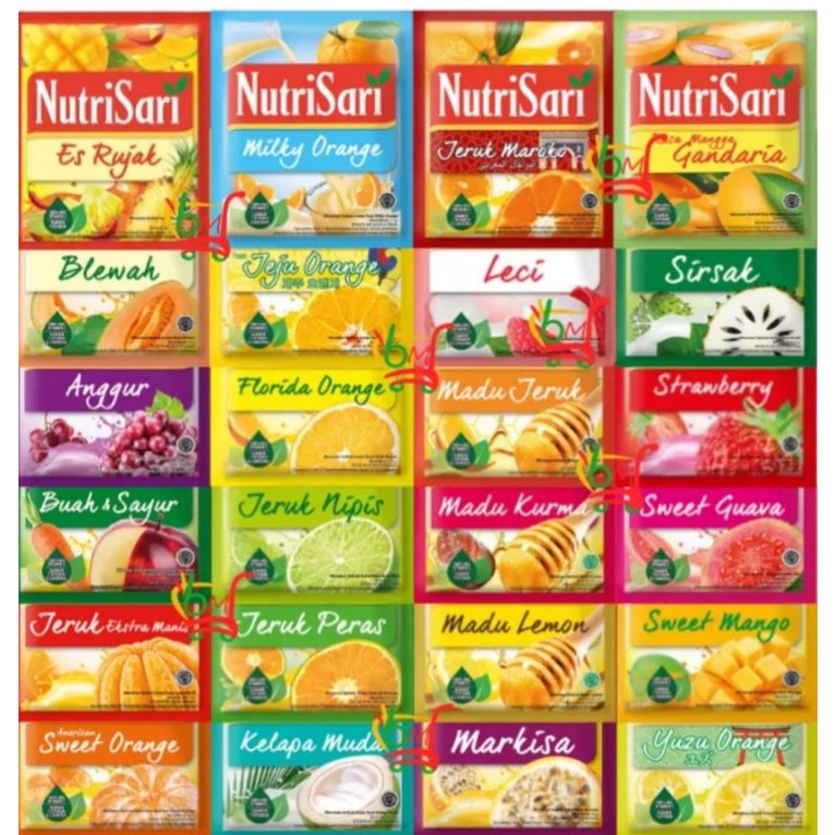 Jual Nutrisari Segar Rencengan all varian | Shopee Indonesia