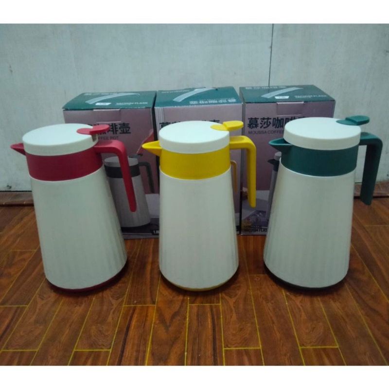 Jual teko air panas ukuran 1liter/teko panas/ teko warna-warna 1liter ...