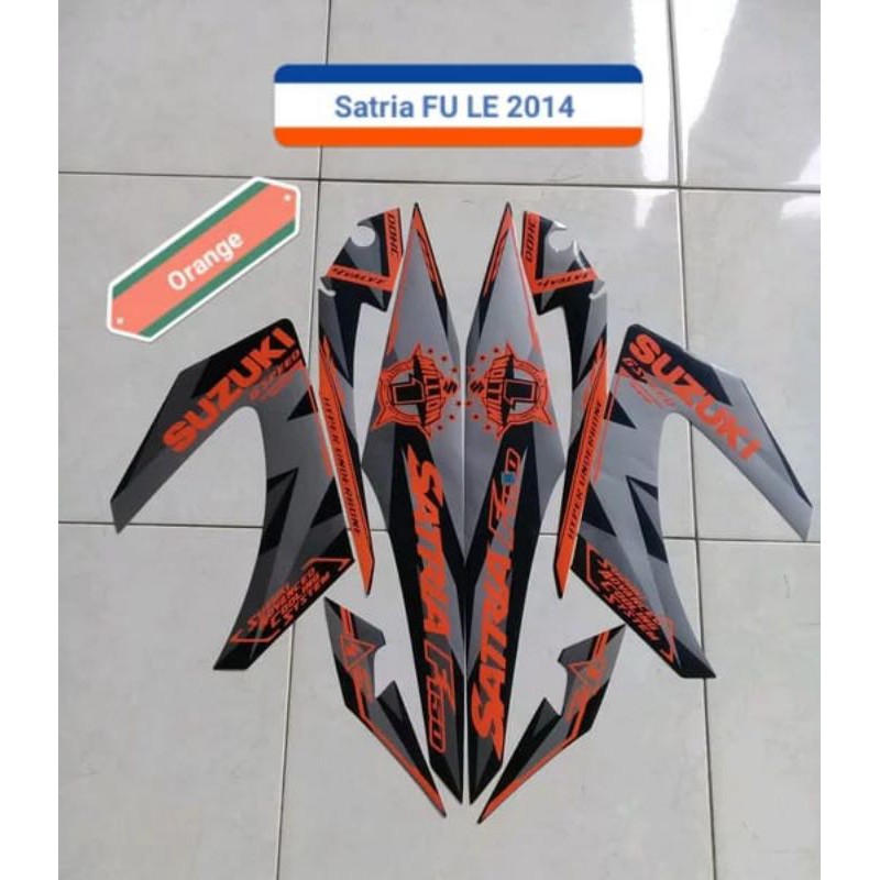 Jual Striping Sticker Motor Suzuki Satria Fu 2014 Lemited Edition ...