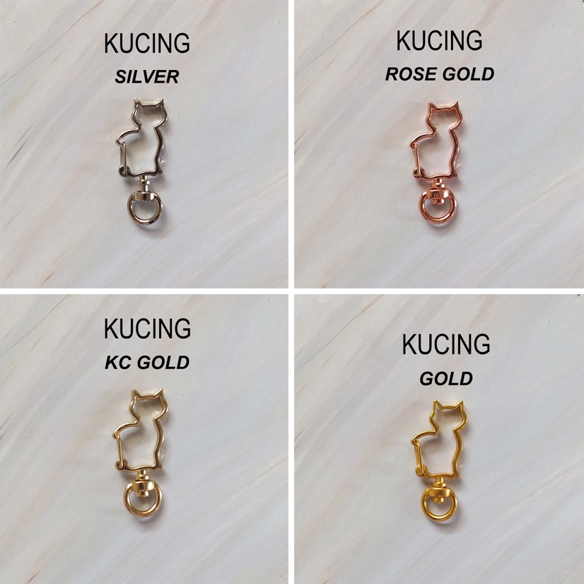 Jual Lobster Clasp Jumbo Kucing Kelinci Sakura Keychain Gantungan Kunci ...