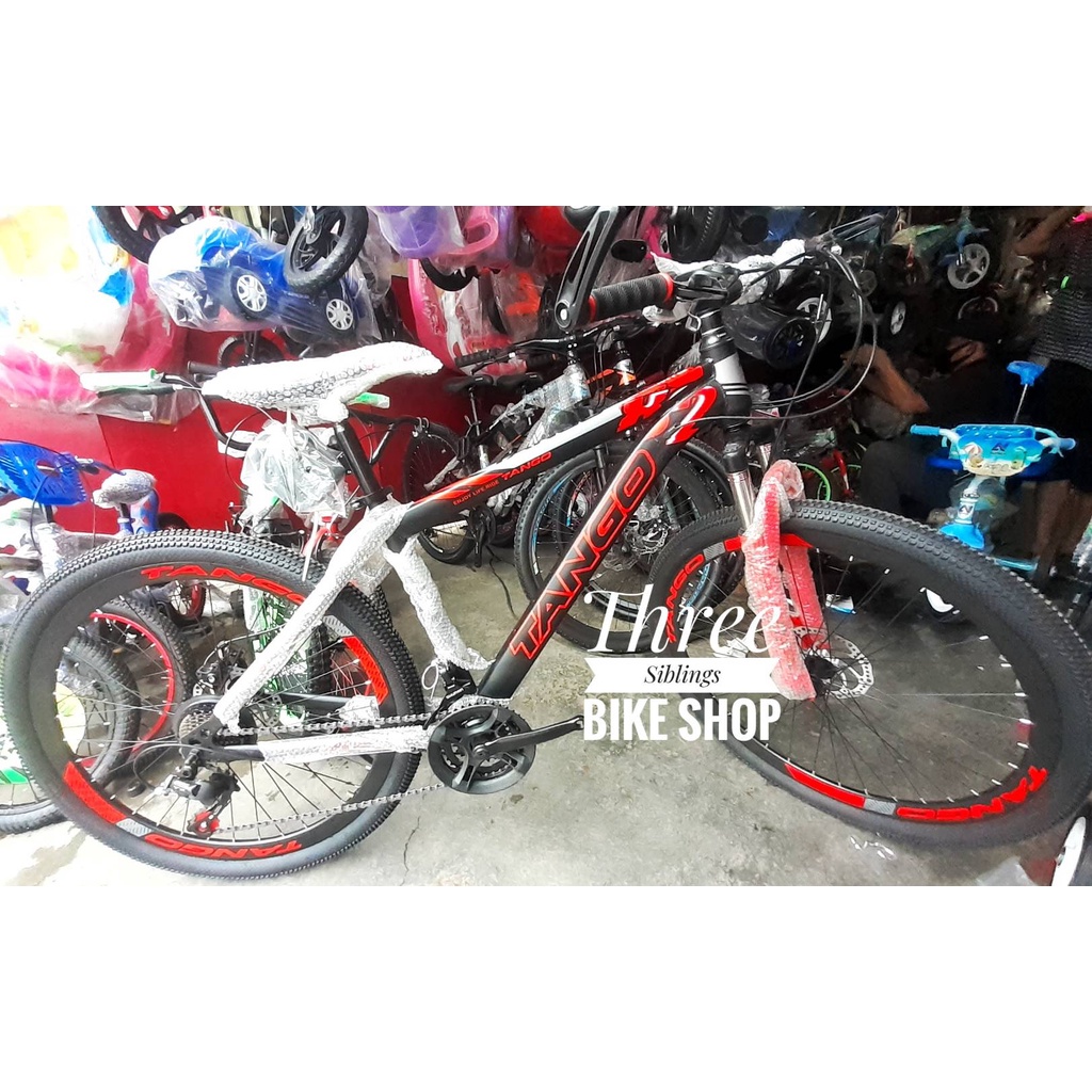 Jual SEPEDA GUNUNG MTB TANGO 2027 27,5 INCH WARNA MERAH | Shopee Indonesia