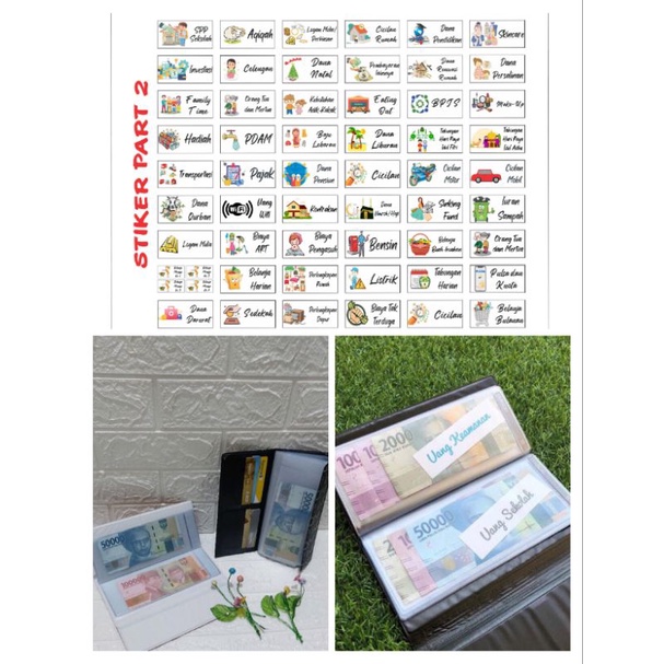 Jual Stiker Dompet Keuangan / Stiker budgeting / Stiker Dompet Pintar ...