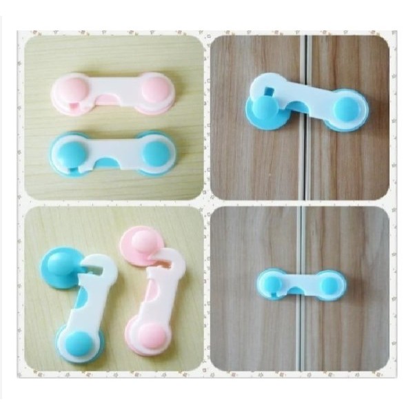 Jual PENGAMAN LACI KUNCI LEMARI PINTU BABY SAFETY LOCK SAFE ( PLASTIK ...