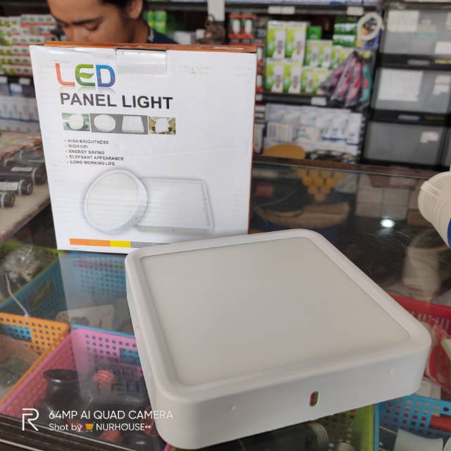 Jual lampu downlight led panel 12 watt outbow kotak oval KenLite ...