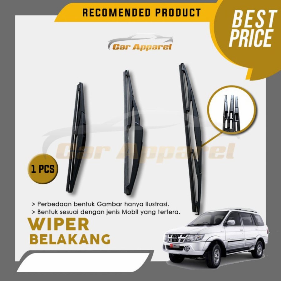 Jual Wiper Belakang Panther Touring Kapsul Rear Wiper Panther kotak 14 inc | Shopee Indonesia