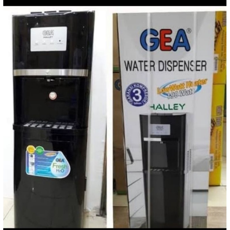 Jual GEA dispenser galon bawah HALLEY Hitam | Shopee Indonesia