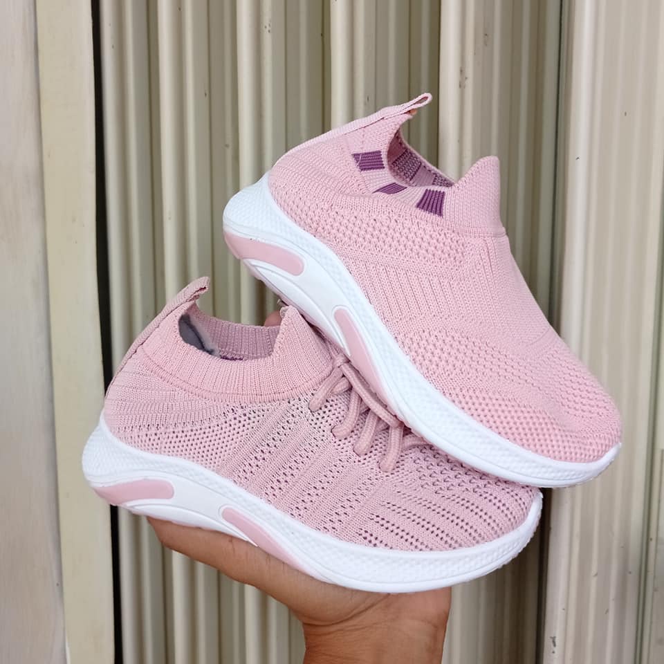 Jual COD SEPATU SNEAKERS ANAK PEREMPUAN WARNA PINK SEPATU IMPORT ANAK ...