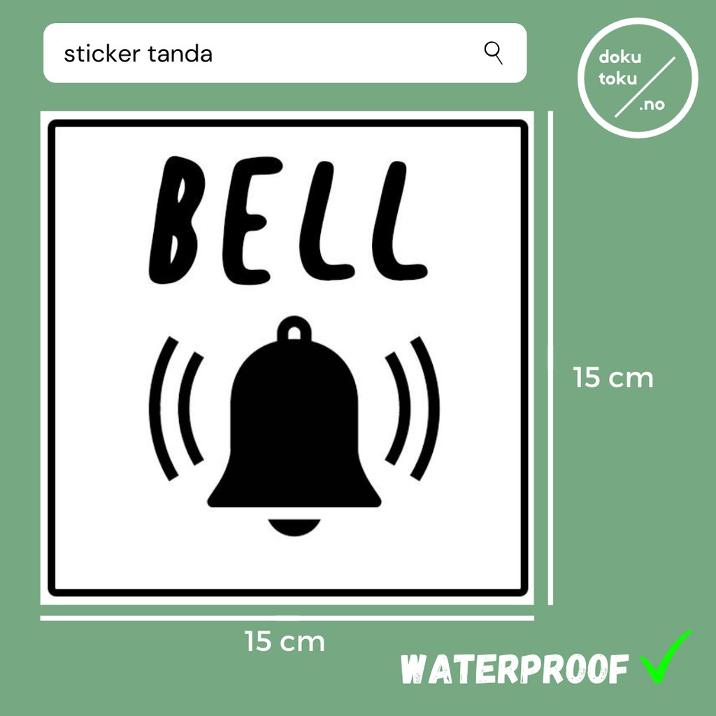 Jual STICKER TANDA BELL WATERPROOF | Shopee Indonesia