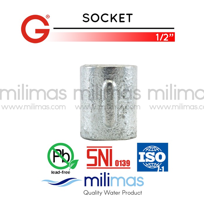 Jual G-BRAND - SOCKET - SOK 1/2" GALVANISH BESI | Shopee Indonesia