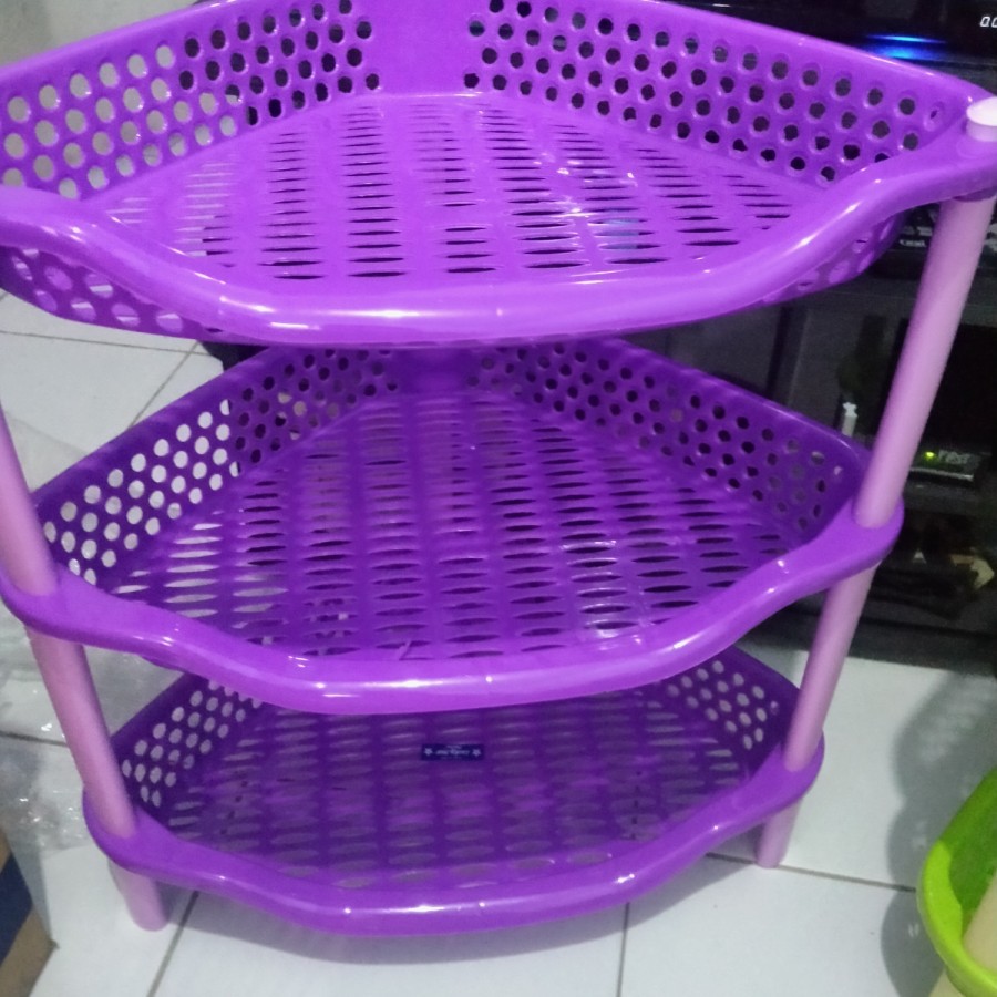 Jual RAK SUDUT SEGITIGA SUSUN 3 LONDON LARGE/BESAR RAK Bumbu RAK DAPUR ...