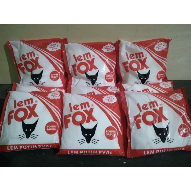 Jual LEM / GLUE PUTIH FOX besar White Adhesive Lem Putih PVAc untuk ...