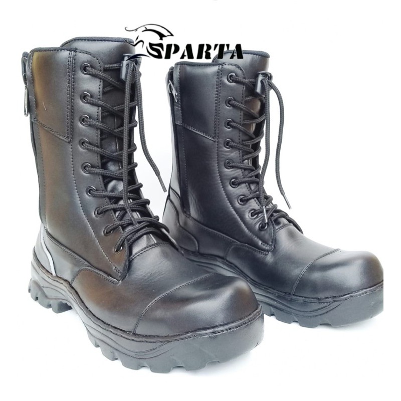 Jual sepatu pdl dof ujung besi damkar kulit sapi asli tahan api ...