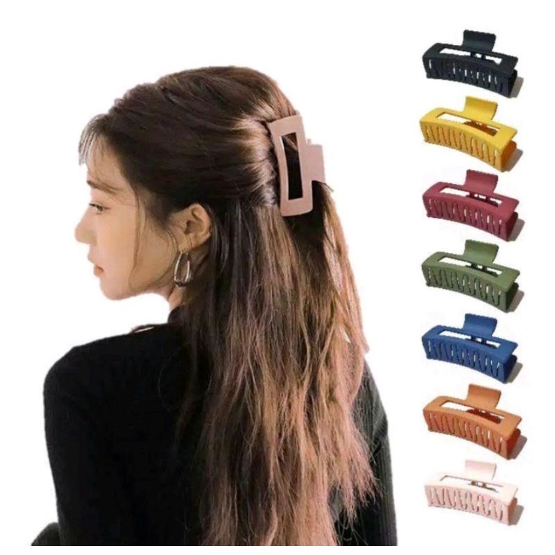 Jual JEDAI JEPIT RAMBUT SALON KOREA MODEL KOTAK/PERSEGI BOLONG 8,5CM ...