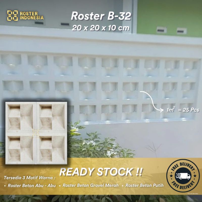 Jual roster beton minimalis, loster beton minimalis, lubang angin rumah ...