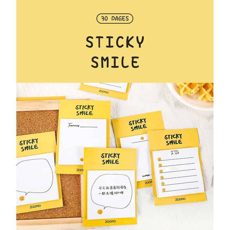 Jual Sticky notes Smiley 30lbr Post it | Shopee Indonesia