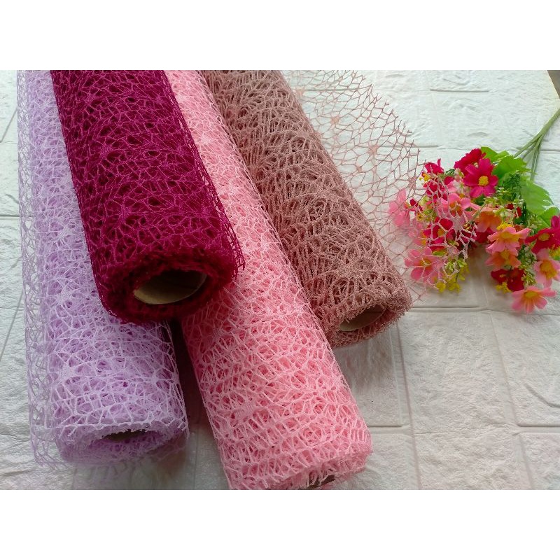 Jual KERTAS JARING BUKET /FLOWER WRAPPING KOREAN NET PREMIUM | Shopee ...
