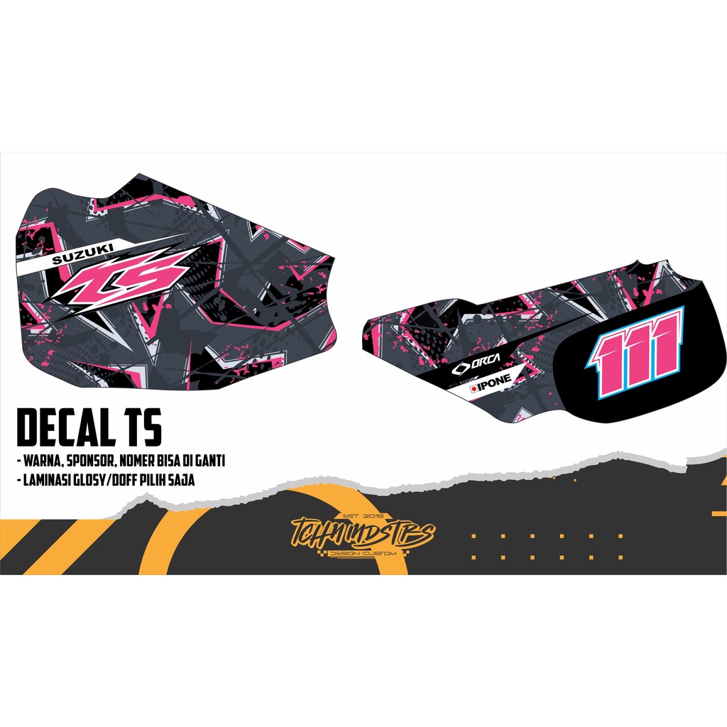 Jual DECAL STRIPING STIKER SUZUKI TS 125 LIQUID RACING | Shopee Indonesia