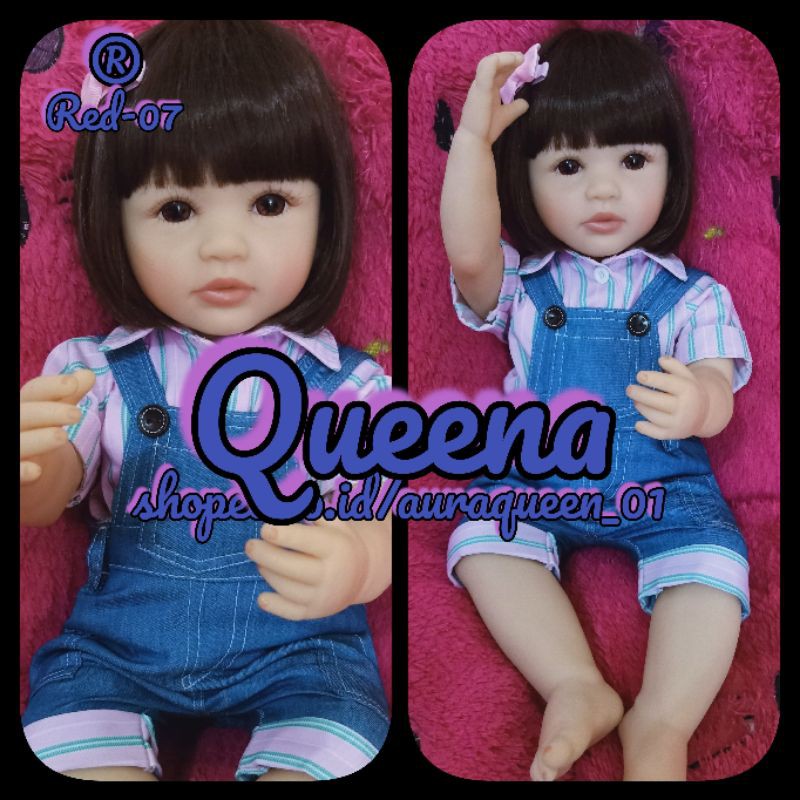Jual Boneka Reborn 55cm Full Body Silicone Reborn Baby Doll Girl ...