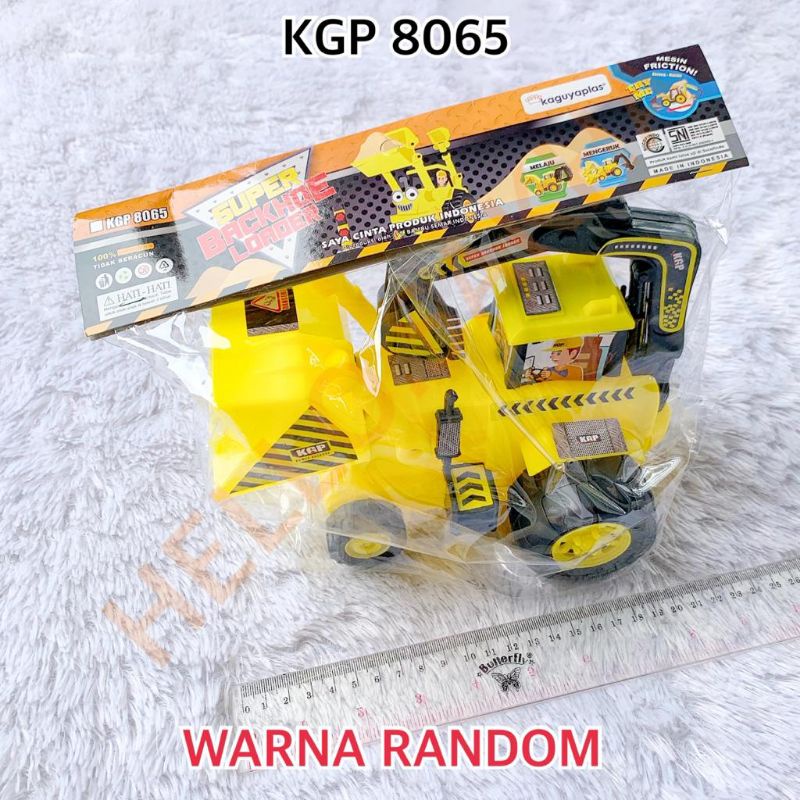 Jual MAINAN KGP 8065 SUPER BACKHOE LOADER TRUCK TRUK KUNING BEKO SEROK ...