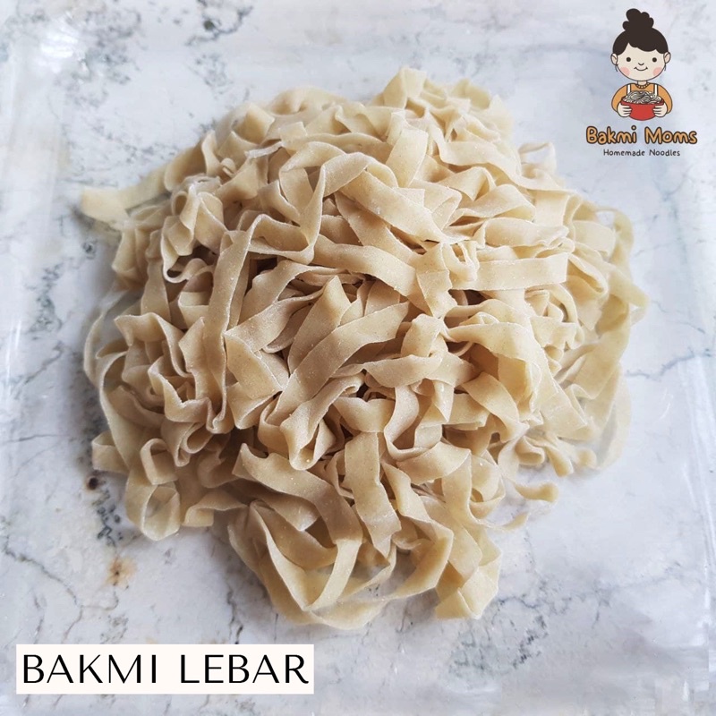 Jual [Bakmi Moms] Bakmi Lebar Telor Ayam Special | Mie Mentah | Shopee Indonesia