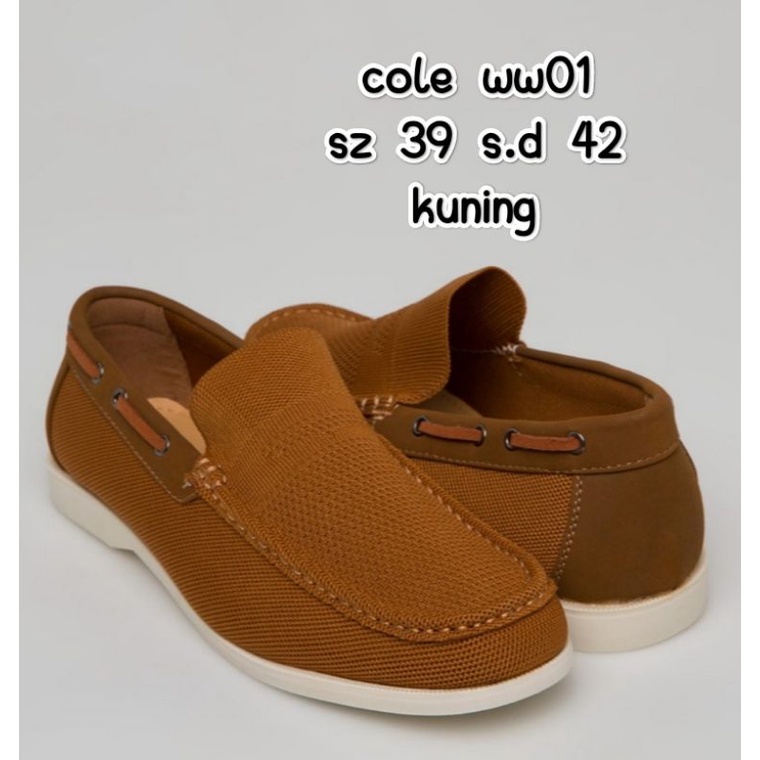 Jual sepatu cole ww01 sz 39 s.d 42 kuning | Shopee Indonesia