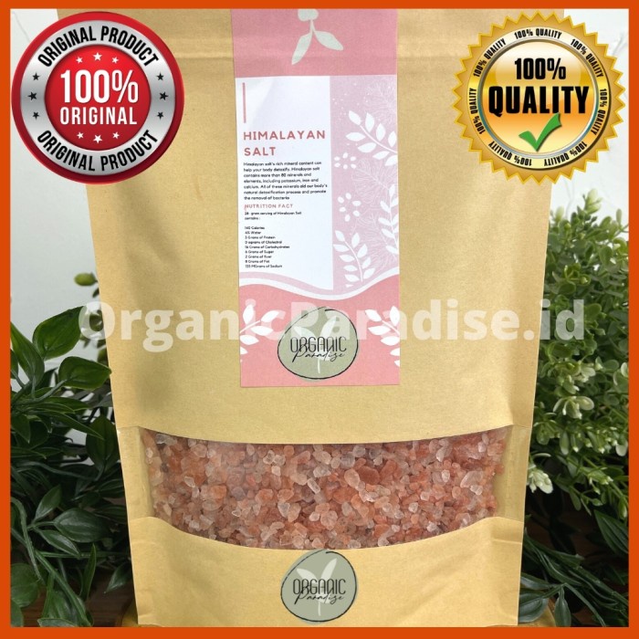 Jual Organic Paradise Rock Himalayan Salt 500 gram / Garam Himalaya ...