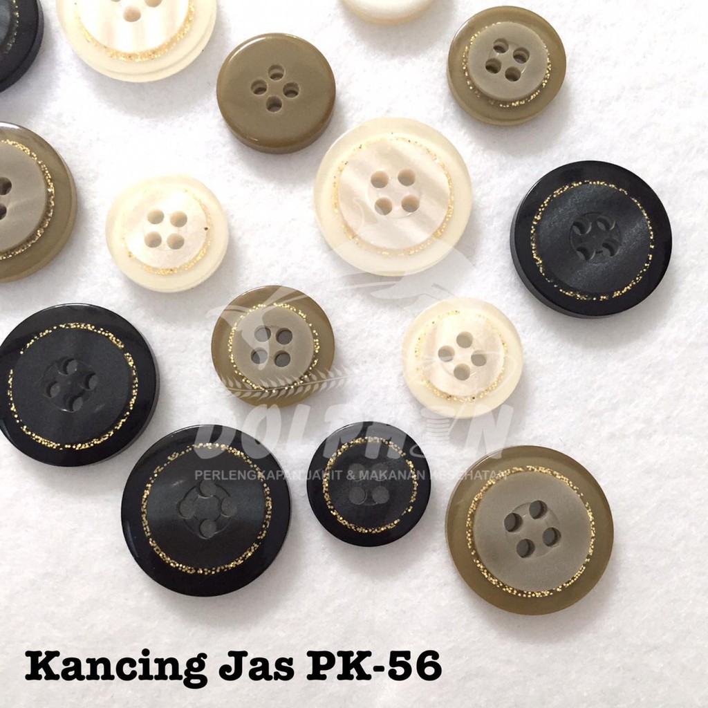 Jual [PER LUSIN] Kancing PK-56 15 mm / 24L Kancing Jas PREMIUM Safari ...