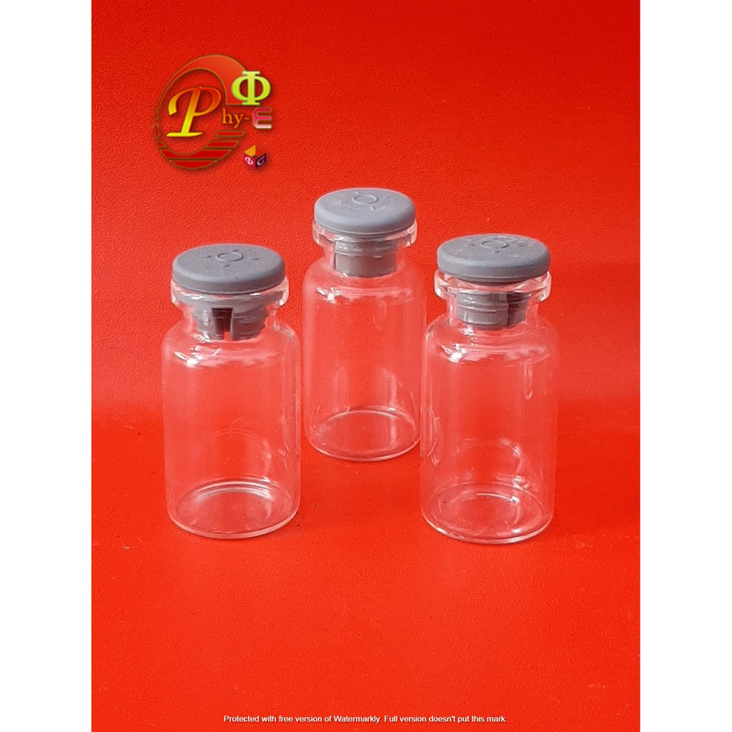 Jual Botol Vial 10ml / Botol Vial Kaca 10ml / Botol Penisilin / Botol ...