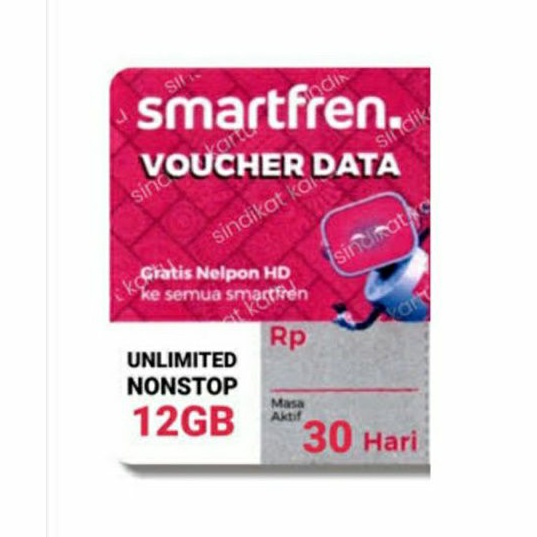 Jual SMARTFREN SMART 12GB UNLIMITED NONSTOP | Shopee Indonesia
