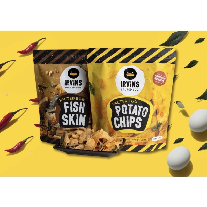 Jual [BIG] Irvins Salted Egg Potato Chips & Fish Skin & Tapioca ...