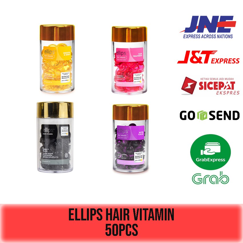 Jual ELLIPS HAIR VITAMIN RAMBUT BOTOL 50 BUTIR | Shopee Indonesia